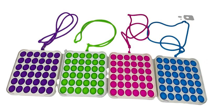 24 Wholesale Square Simple Dimple Fidget Pops - WSD