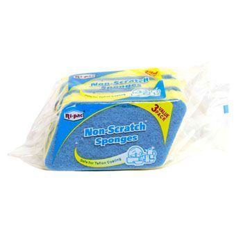36 Pieces Sponges NoN-Scratch 3ct RI-Pac - Scouring Pads & Sponges - at ...
