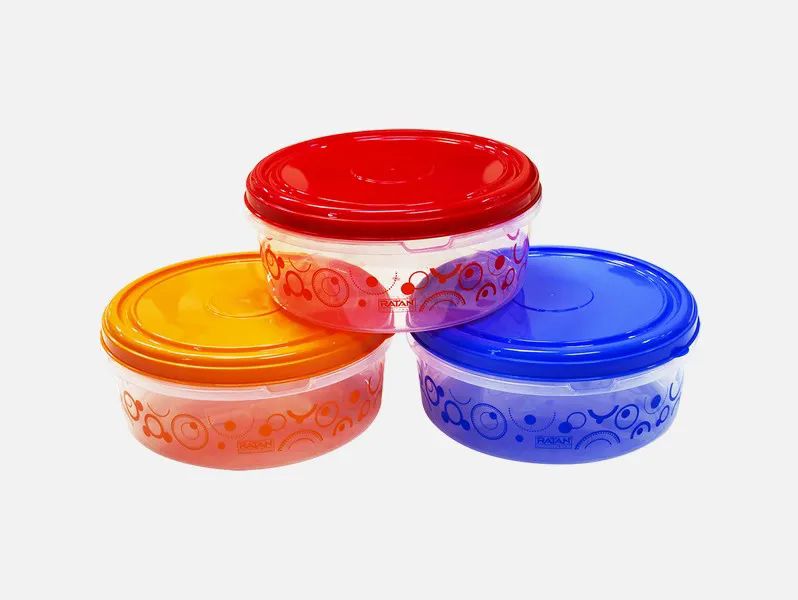 24 Pieces 202oz/6000ml Prt Food Container Round - Food Storage ...