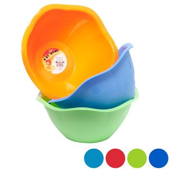 36 Pieces Serving Bowl 13in Scalloped 6 Qt 4 Colors In Pdq - Kitchen ...