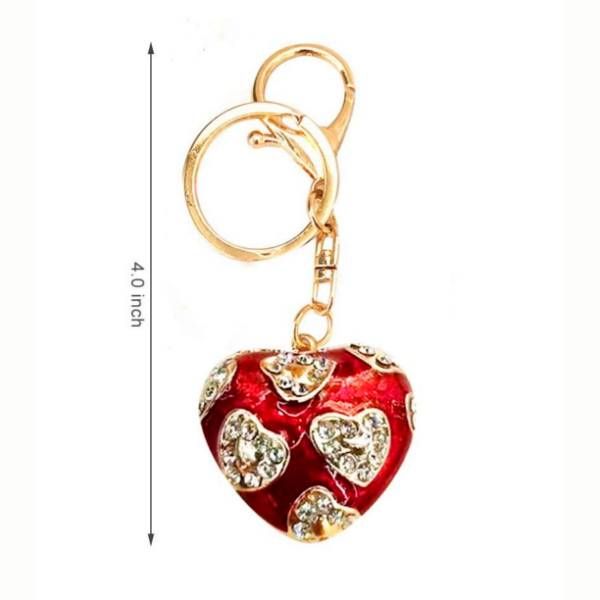 Heart Rhinestones Keychain - Wholesale Sock Deals