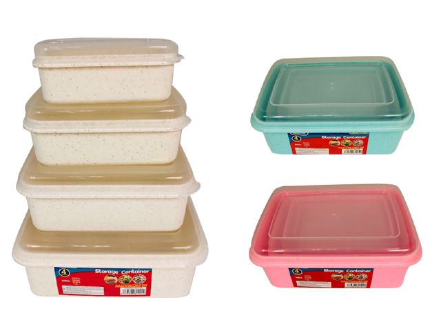 48 Pieces 4pc Rectangle Food Containers - Food Storage Containers - at ...