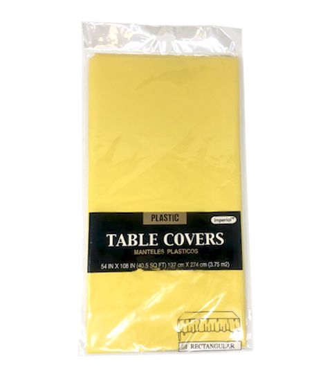 72 Pieces Yellow Table Cover Heavy 54x108 - Table Cloth - at ...