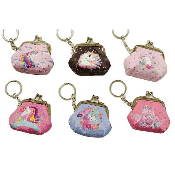 48 Pieces Unicorn Keychain Coir Purse - Coin Holders & Banks - at ...