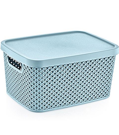 19 LT DIAMOND STORAGE BOX With LID - Wholesale Sock Deals