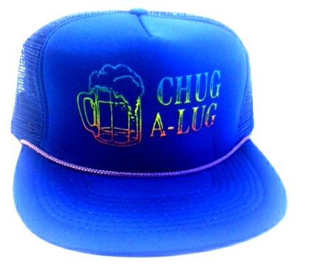 Bulk Beer Drinking Cap: "CHUG-A-LUG", Assorted Colors - WSD