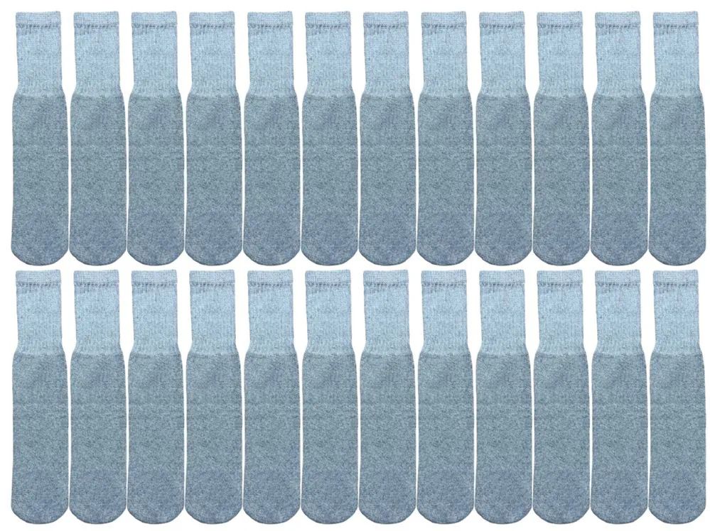 Yacht & Smith Kids Gray Solid Tube Socks Size 4-6 Bulk Pack - at ...