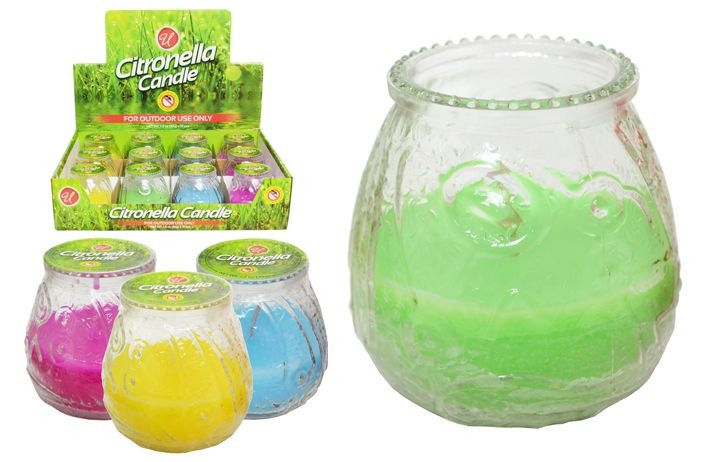 Bulk Citronella Candle in Glass Jar - Wholesale Sock Deals
