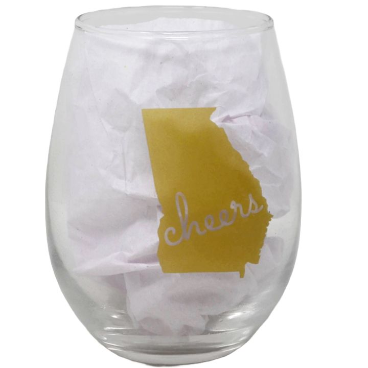 24 Pieces Stemless State Wine Glass- Georgia - Glassware - at ...