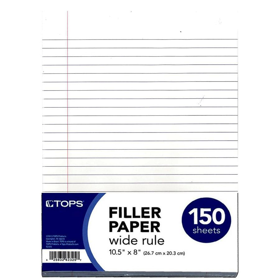 24 pieces Tops Filler Paper 150 Ct Wide Ruled - Paper - at ...