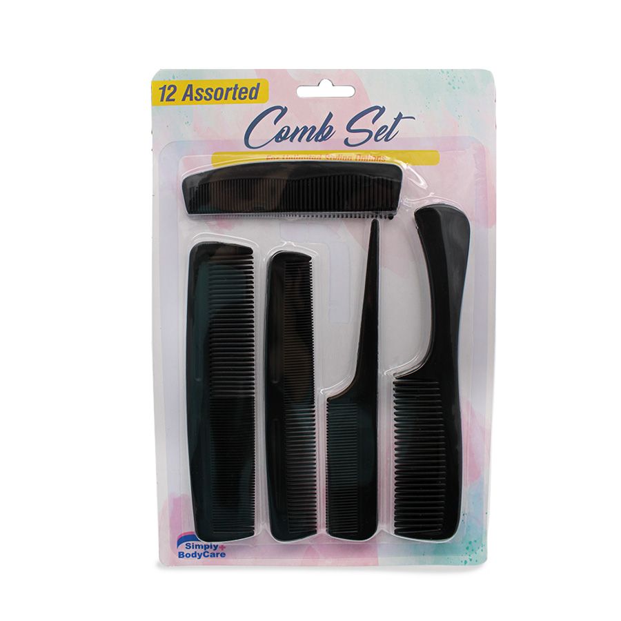 36 pieces Simply Bodycare 12 Pc Comb Set Assorted - Hair Accessories ...