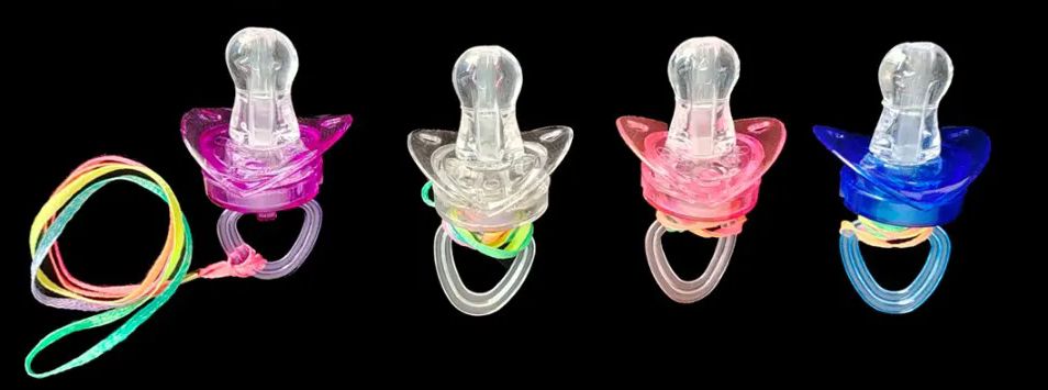 48 Pieces Light Up Pacifier - Light Up Toys - at - alltimetrading.com