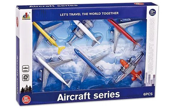 12 Pieces 6 Piece Die Cast Aircraft - Car, Planes, Trains & Bikes - at ...