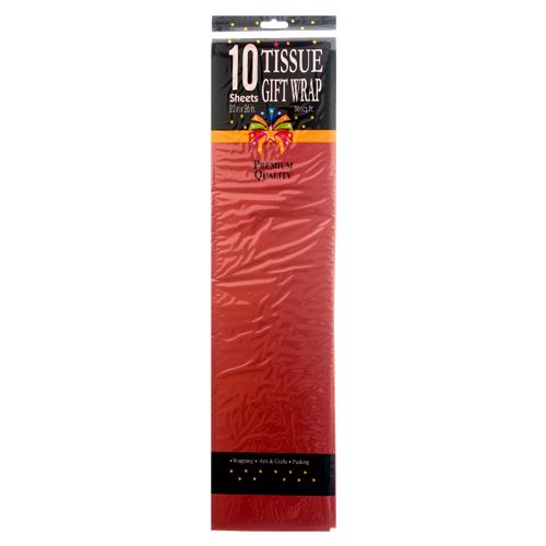 10 Red Tissue Wraps - SB