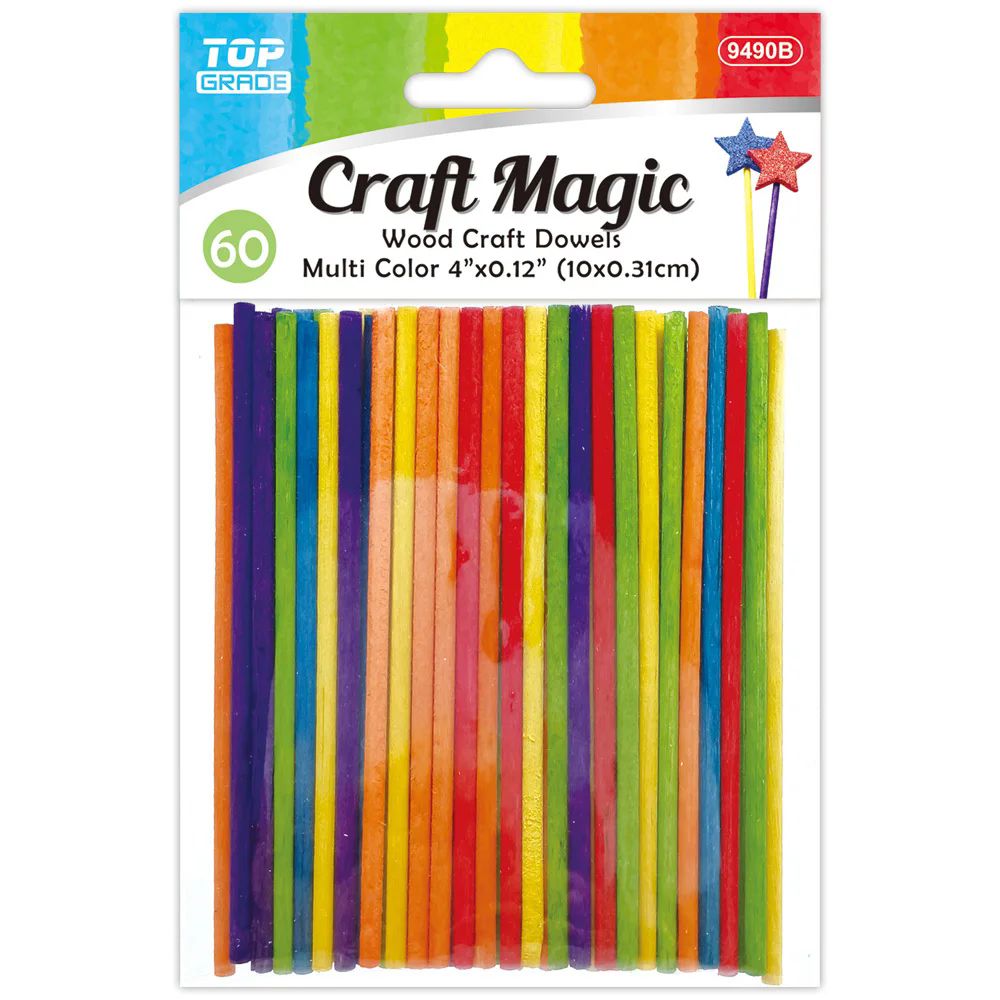 48 Packs Dowels 10*0.31cm 60ct - Craft Tools - at - alltimetrading.com
