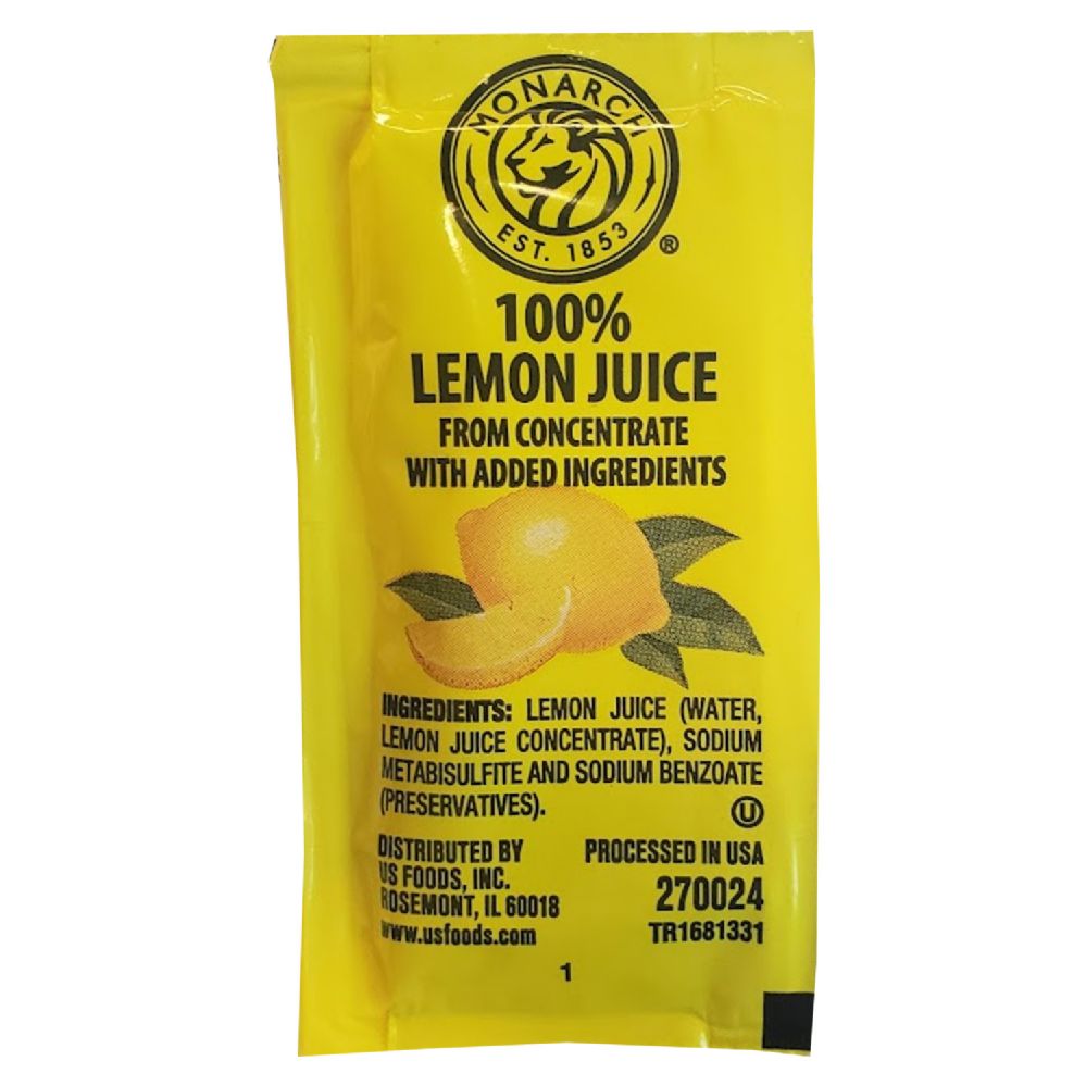 200 Wholesale Monarch Lemon Juice Packet - at - wholesalesockdeals.com