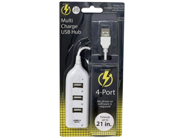 24 pieces 4-Port MultI-Charge Usb Hub - Chargers & Adapters - at ...