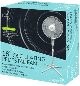 4 Pieces 16" Oscillating Stand Fan 3 Speed - Electric Fans - at ...