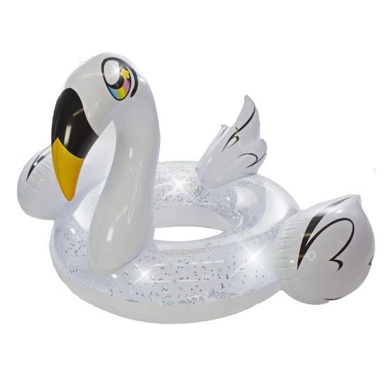 Glitter Swan - 48" Jumbo Beach & Pool Tube - Inflatables - at ...