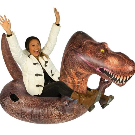 Inflatable T-Rex Snow Tube - Heavy Duty Realprint - Inflatables - at ...