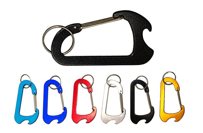 60 Pieces Carabiner Keychain With Bottle Opener - Key Chains - at ...