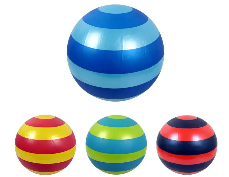 144 Pieces 16" Stripe Inflatable Ball - Inflatables - at ...
