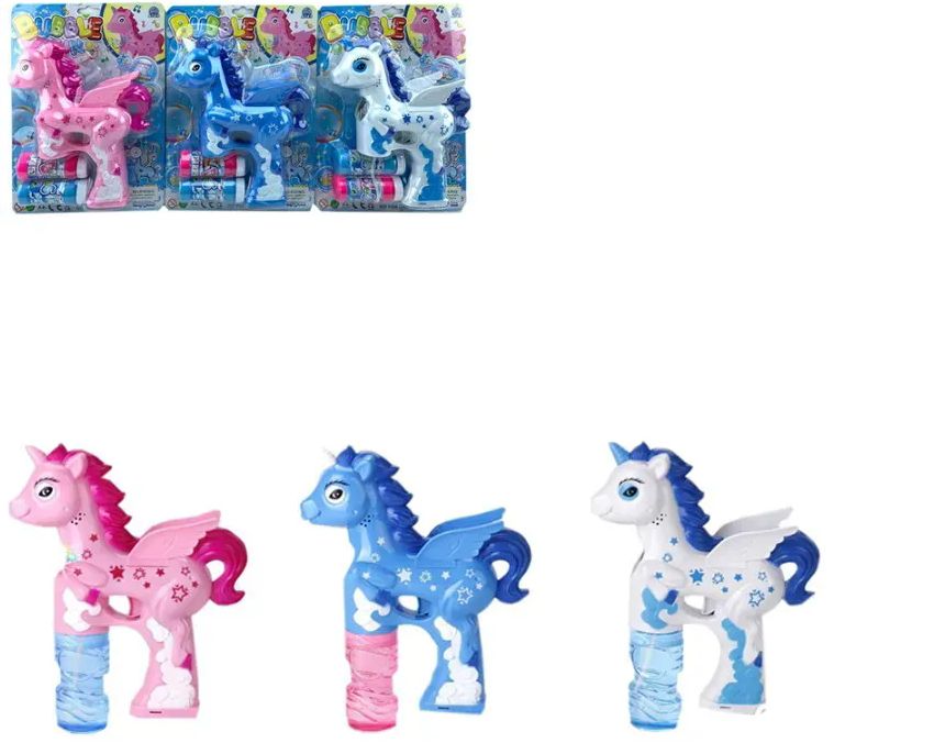 48 Wholesale Bubble Blaster - Unicorn With Lights & Sound - WSD