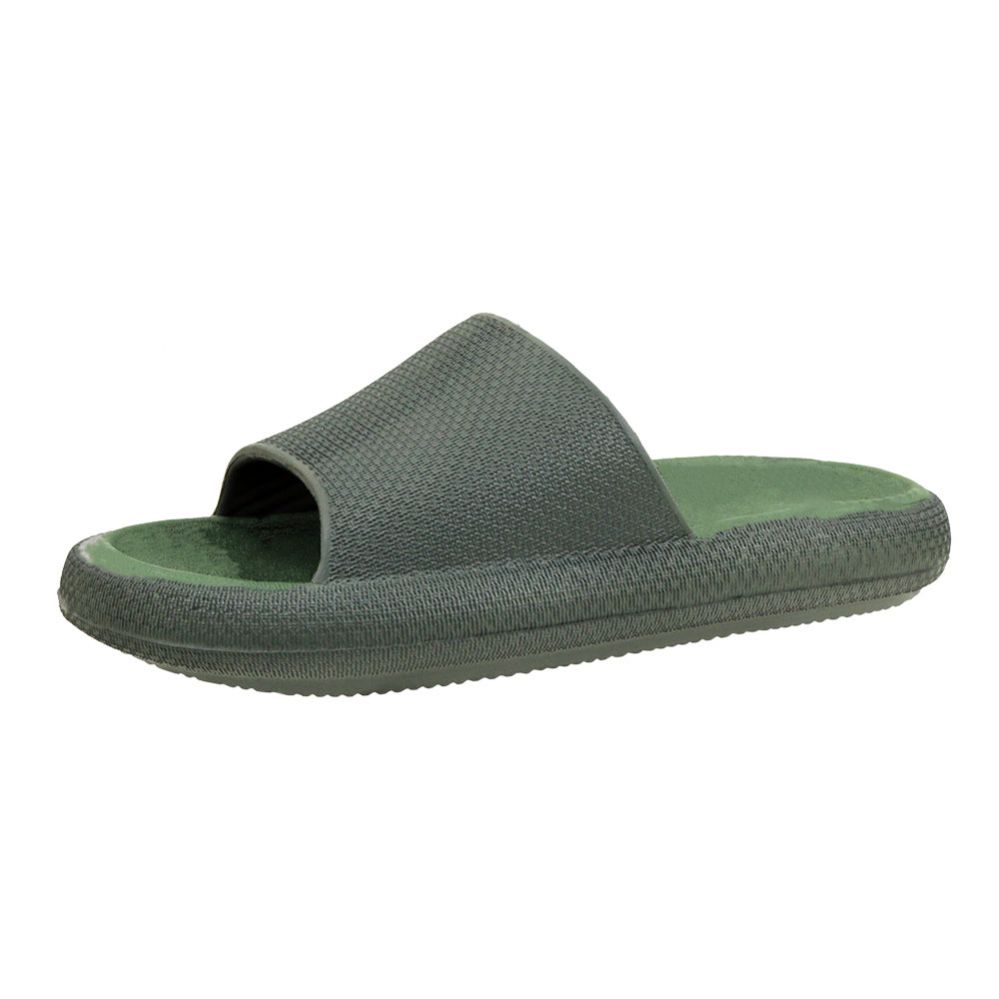 Bulk Men's Double Layer Cloud Slide Olive -Wholesale Sock Deals
