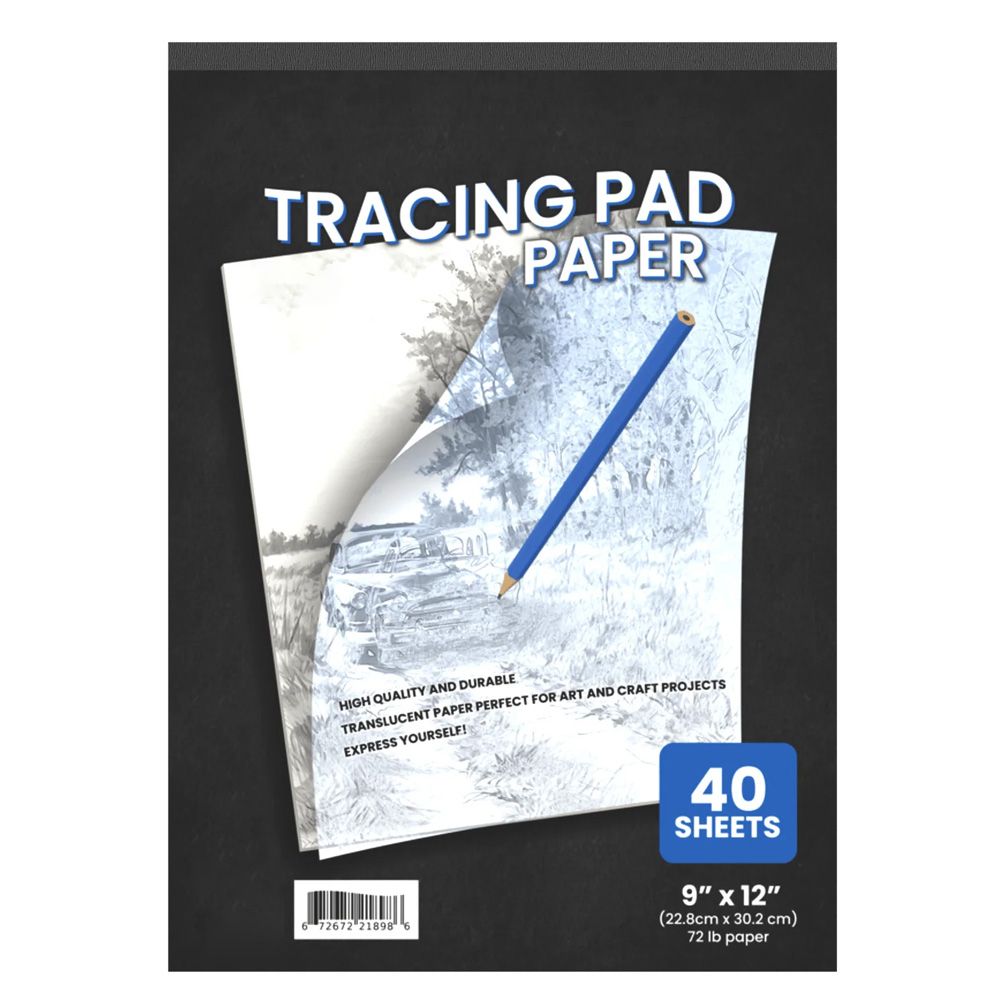 48 Pieces Tracing Paper Pad - 9 X 12 Inches, 72 Lb Paper, 40 ...