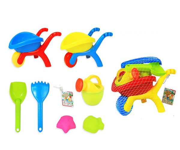 12 Wholesale 6 Piece Trolley Sand Toys In Net Bag - WSD