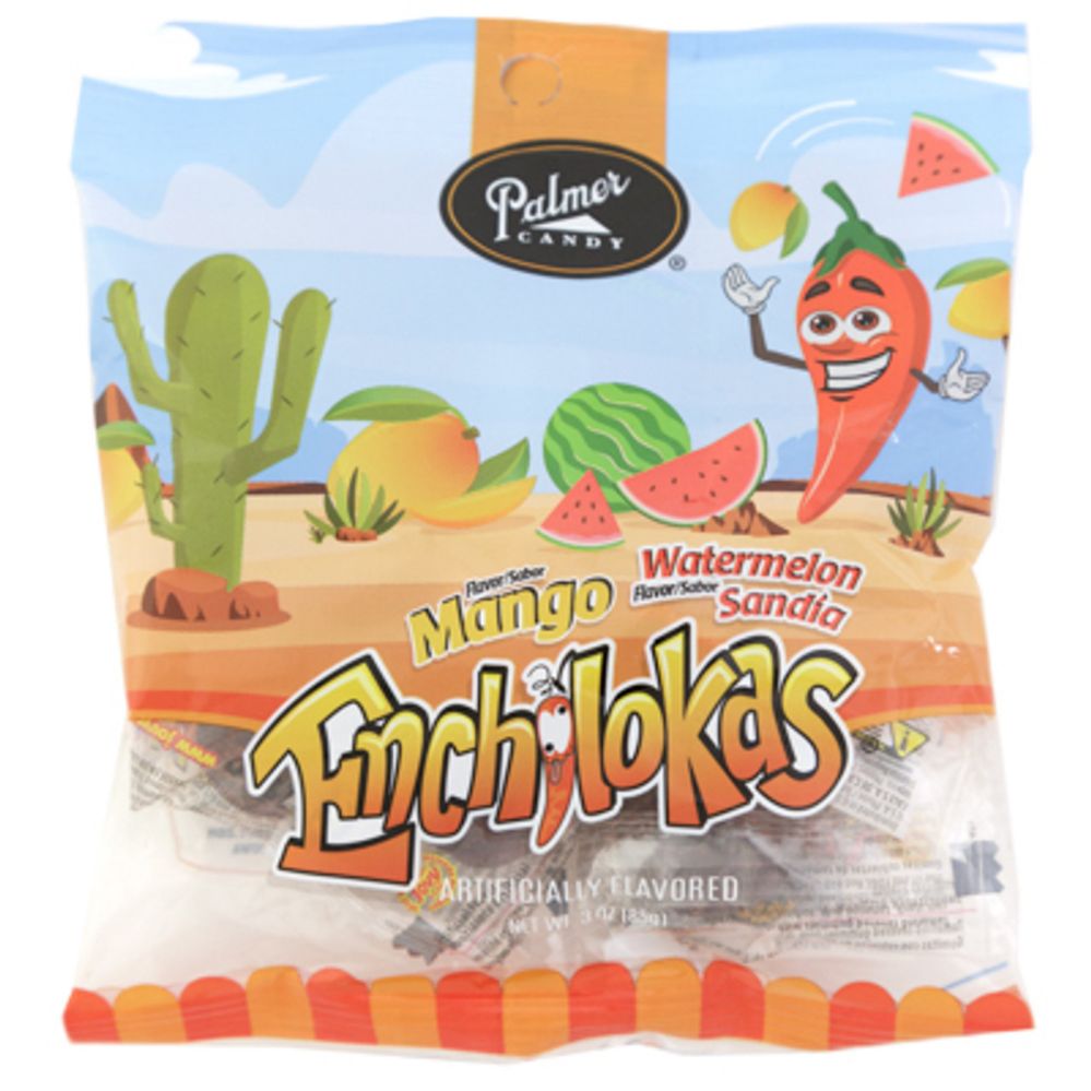8 pieces Watermelon And Mango Enchilokas 3 Oz Peg Bag - Food & Beverage ...