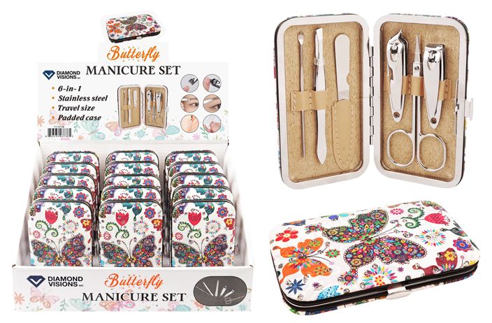 15 Pieces 6 Piece Butterfly Manicure Set - Manicure and Pedicure Items ...