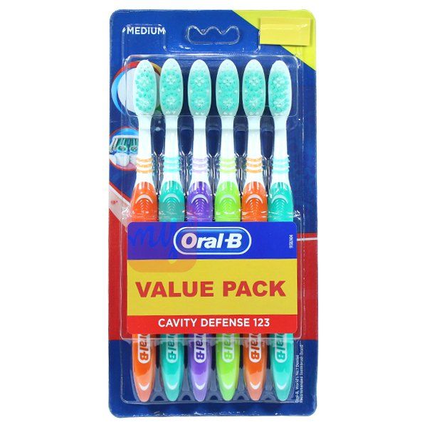 36 pieces Oral-B Toothbrush 6PK Cavity Defense Medium - Toothbrushes ...