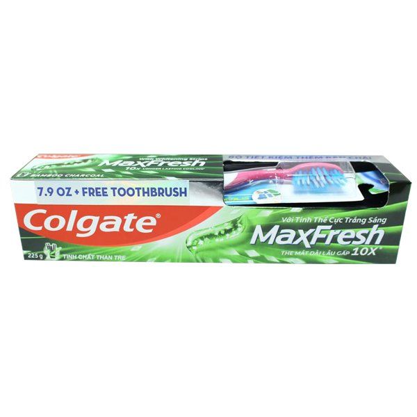36 pieces Colgate Total Toothpaste 225g 7.93oz MaxFresh + TA Brush ...
