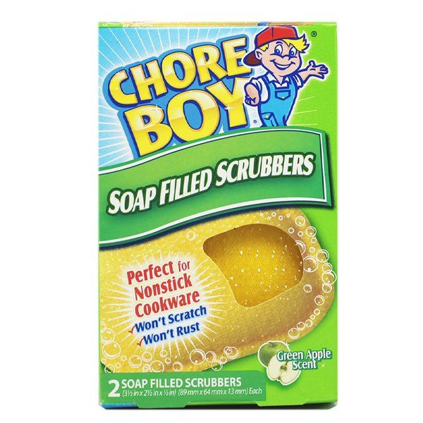 6 pieces Chore Boy Soap Filled Scrubbers - Scouring Pads & Sponges - at ...