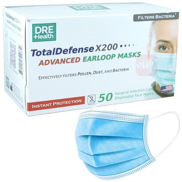 1000 Wholesale Disposable Blue Face Mask 1000 USA - WSD
