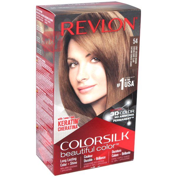 12 Wholesale Revlon ColorSilk Hair Color #54 Light Golden Brown - WSD