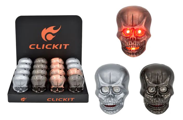 16 Packs Skull Lighter With Lights & Sounds - Lighters - at ...