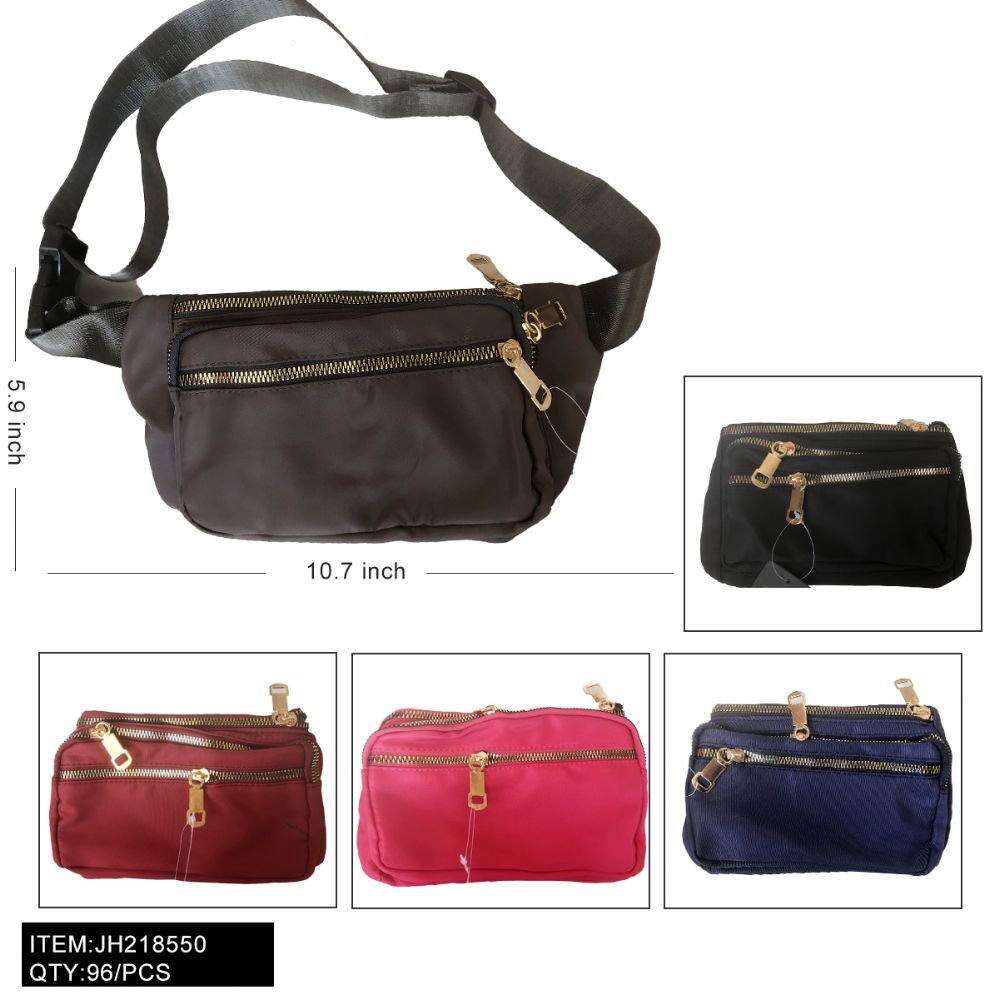 96 Pieces Waist Bag 6"x11" 4 Color Mix - Fanny Pack - at ...