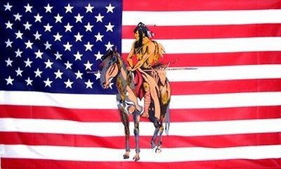 24 Wholesale 3 X 5 Polyester Flag, Us Flag Native American With ...