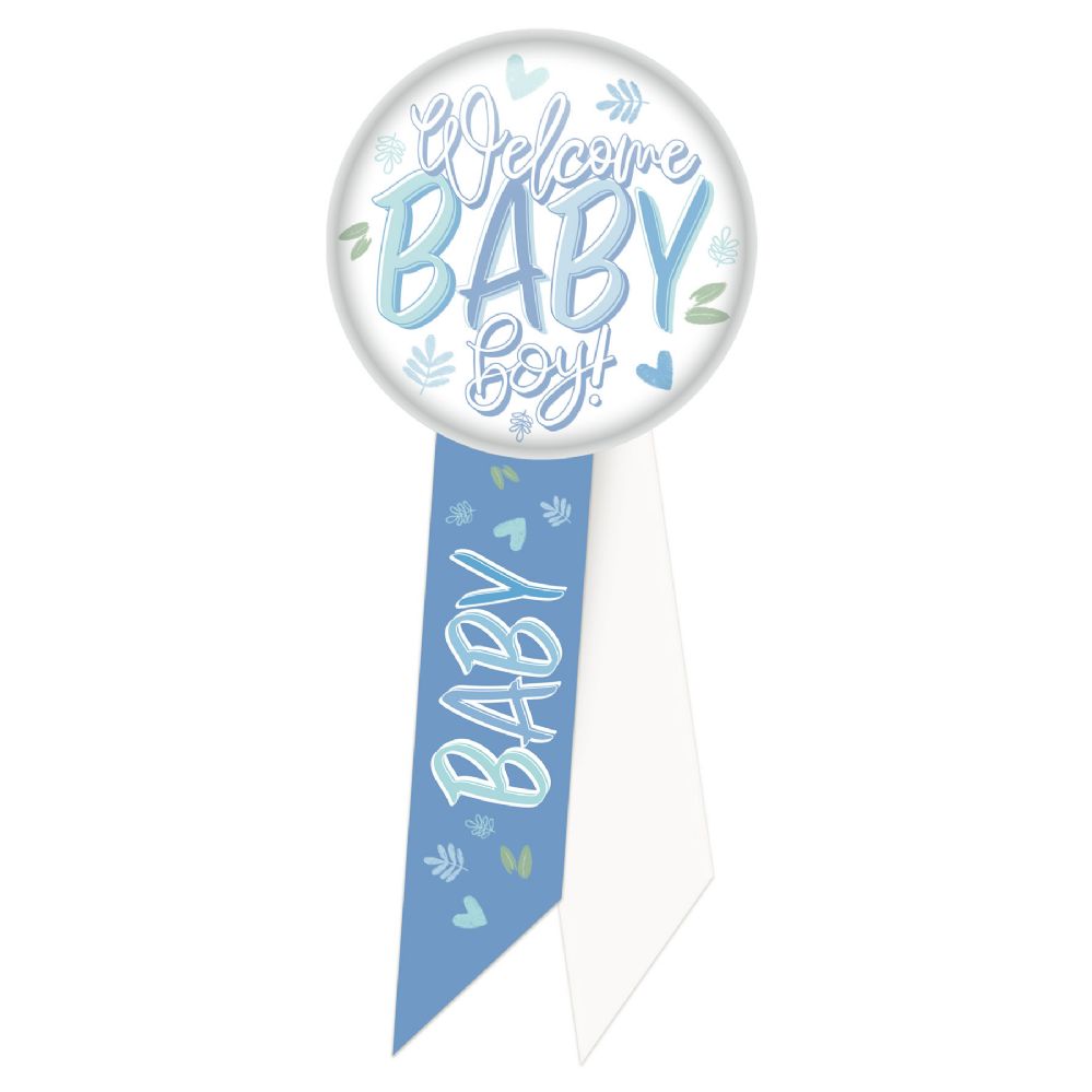 6 pieces Welcome Baby Boy! Rosette - Baby Shower - at - alltimetrading.com