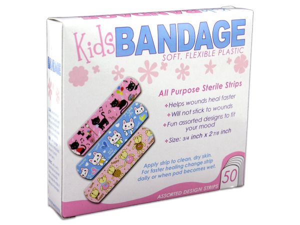24 pieces Bandages With Kids Designs - Bandages and Support Wraps - at ...
