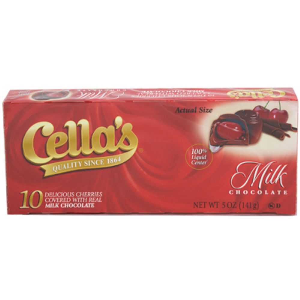 24 pieces Cellas Milk Chocolate Covered Cherries 5 Oz 10pc - Food ...