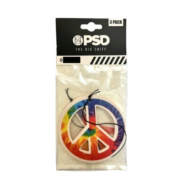 72 Wholesale Psd The Big Sniff Tye Dye Peace Sign 3 Pack Air Freshener ...