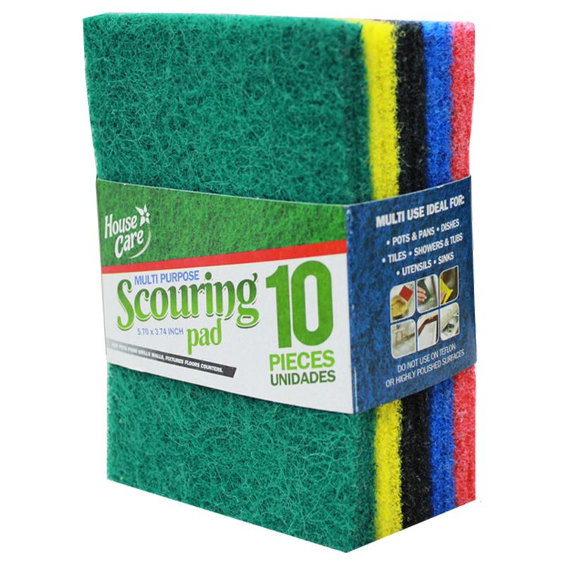 48 pieces 10pk Multicolored Scouring Pads - Scouring Pads & Sponges ...
