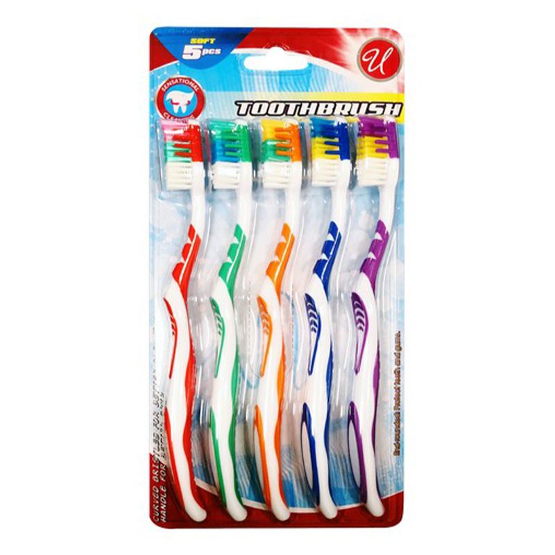 48 pieces 5 Pack Tooth Brush Value Pack Soft - Toothbrushes and ...