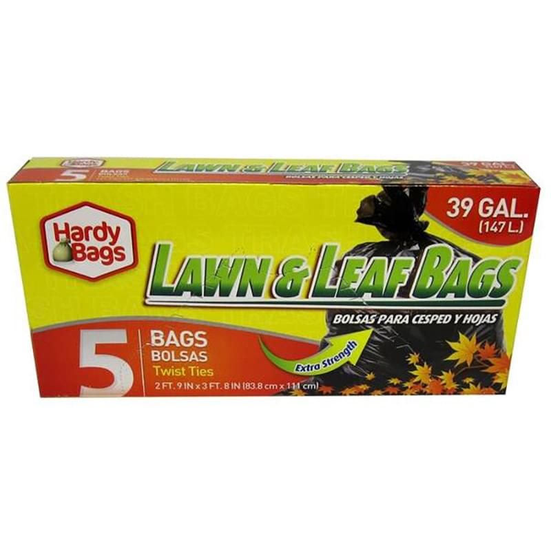 24 pieces 5ct Hardy Bag 39gal Black Trash Bag - Garbage & Storage Bags ...