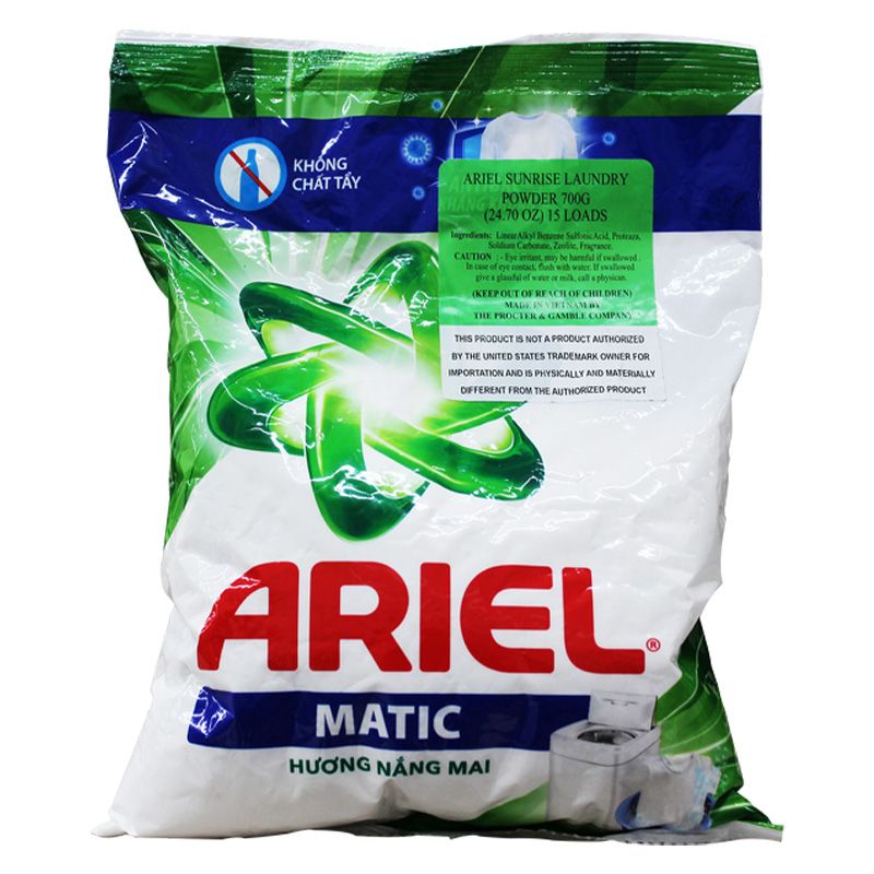 18 Wholesale 700g Ariel 79957 Sunrise Detergent - WSD