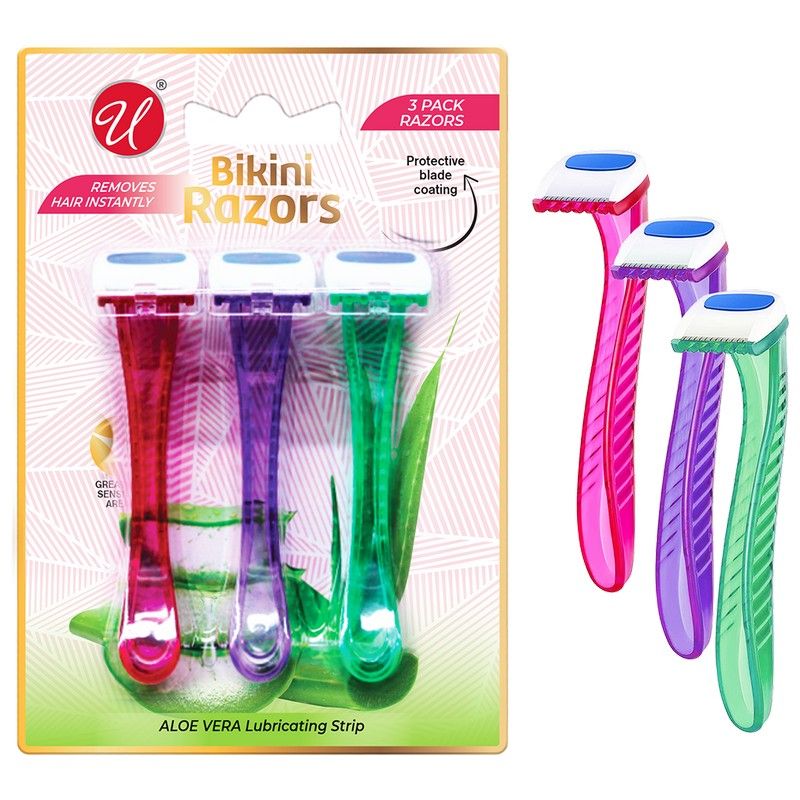 24 pieces 3pk Bikini Razors - Shaving Razors - at - alltimetrading.com
