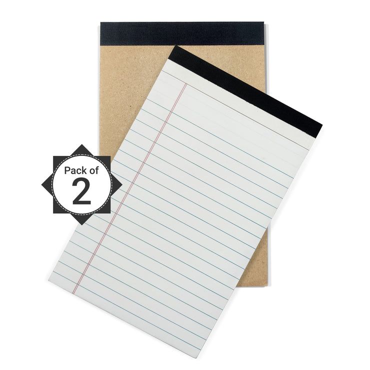 48 pieces Writing Pad 5 X 8 Inch, 50 Sheets, 2 Pack (48 Pack Per Case ...